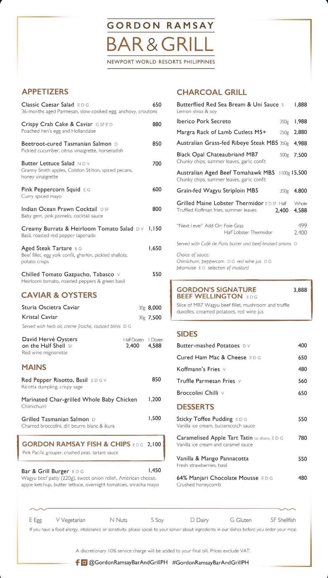 Want to try Gordon Ramsay's first PH restaurant? Here's how much the menu items cost • PhilSTAR Life